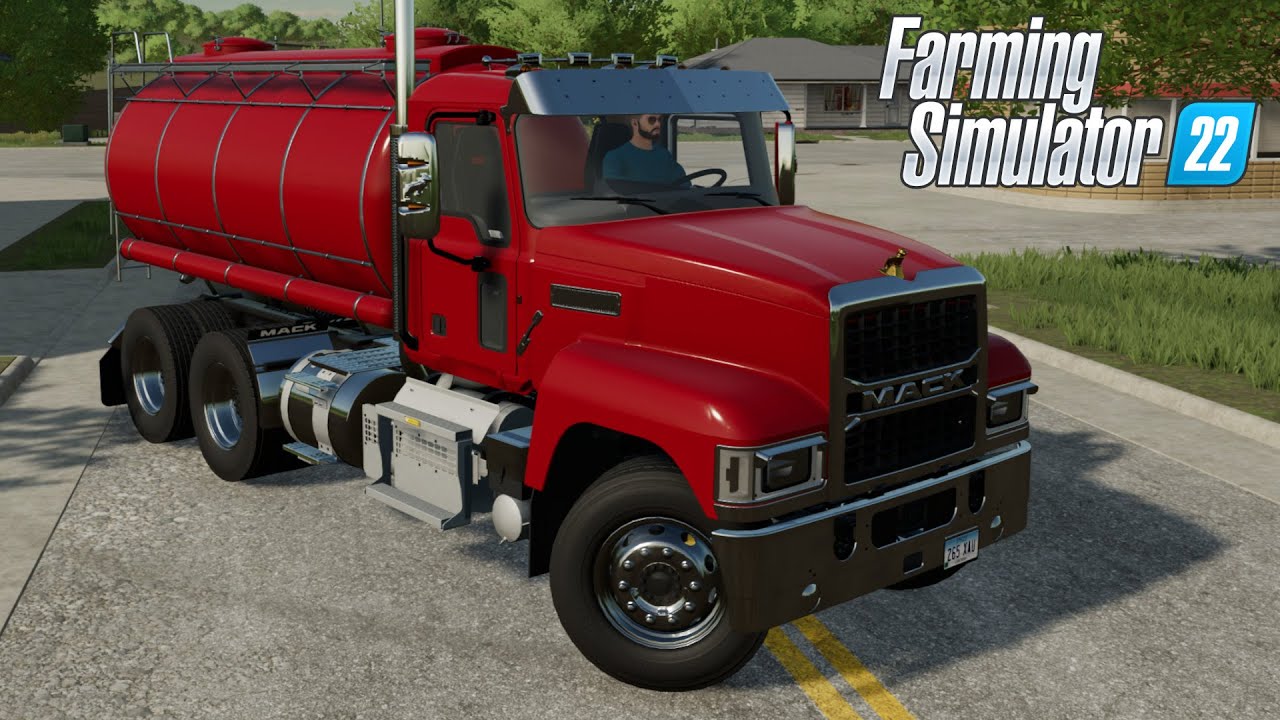 FS22 - MACK Pinnacle 6×4 Tanker Truck Mod for Farming Simulator 2022 # ...