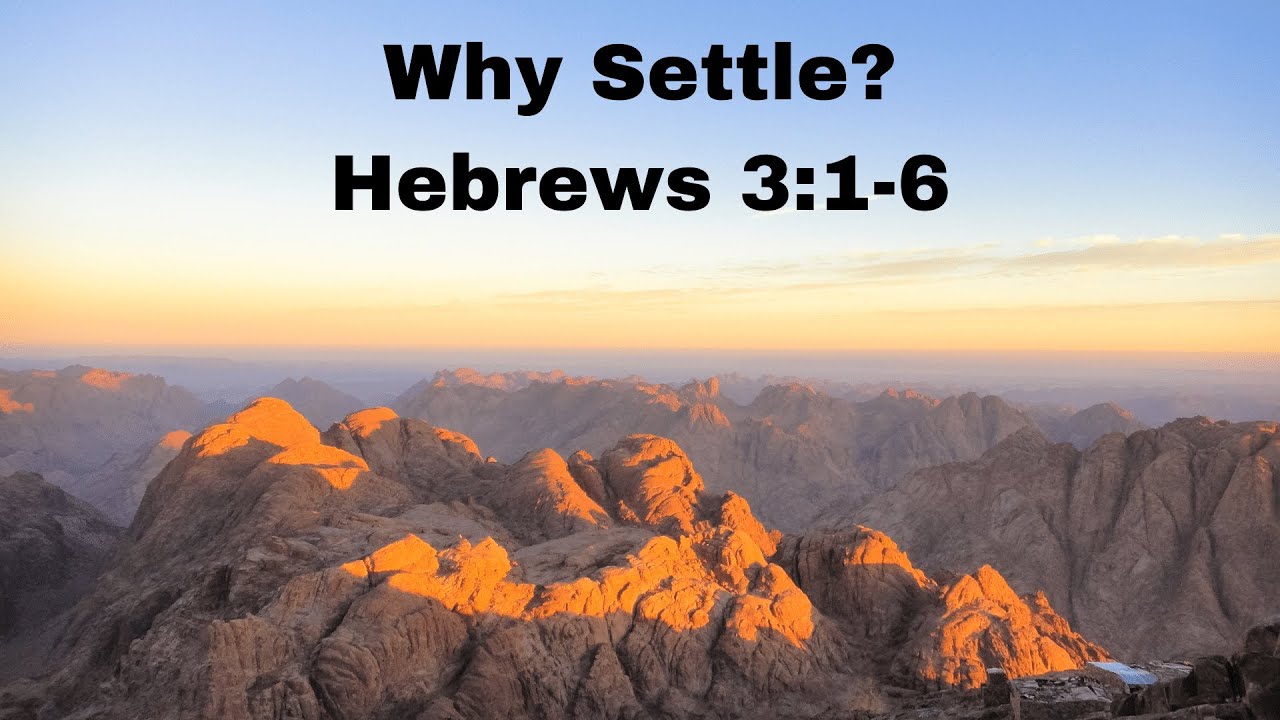 January 8, 2023 Why Settle? - YouTube