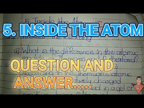 5 Inside The Atom | Question And Answers | STD 8th - YouTube