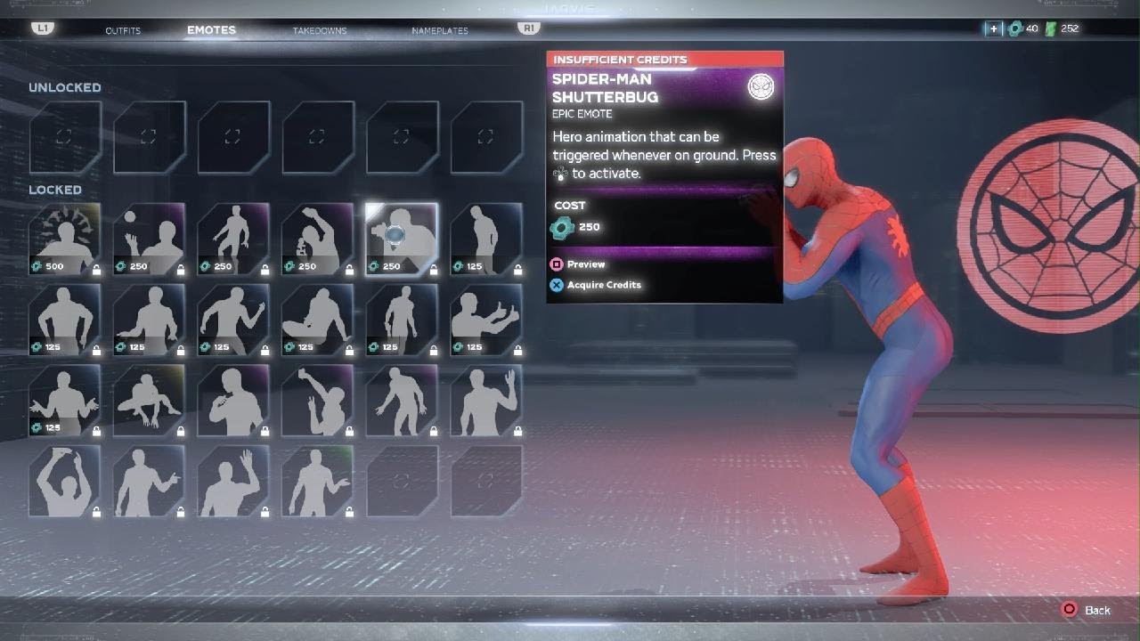 Marvel's Avengers spider-man all emotes - YouTube