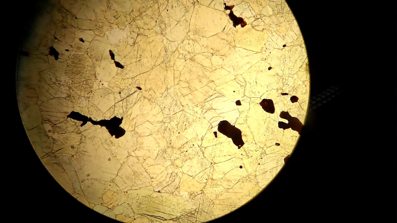 Pyroxenite Thin Section Sample 2 - YouTube