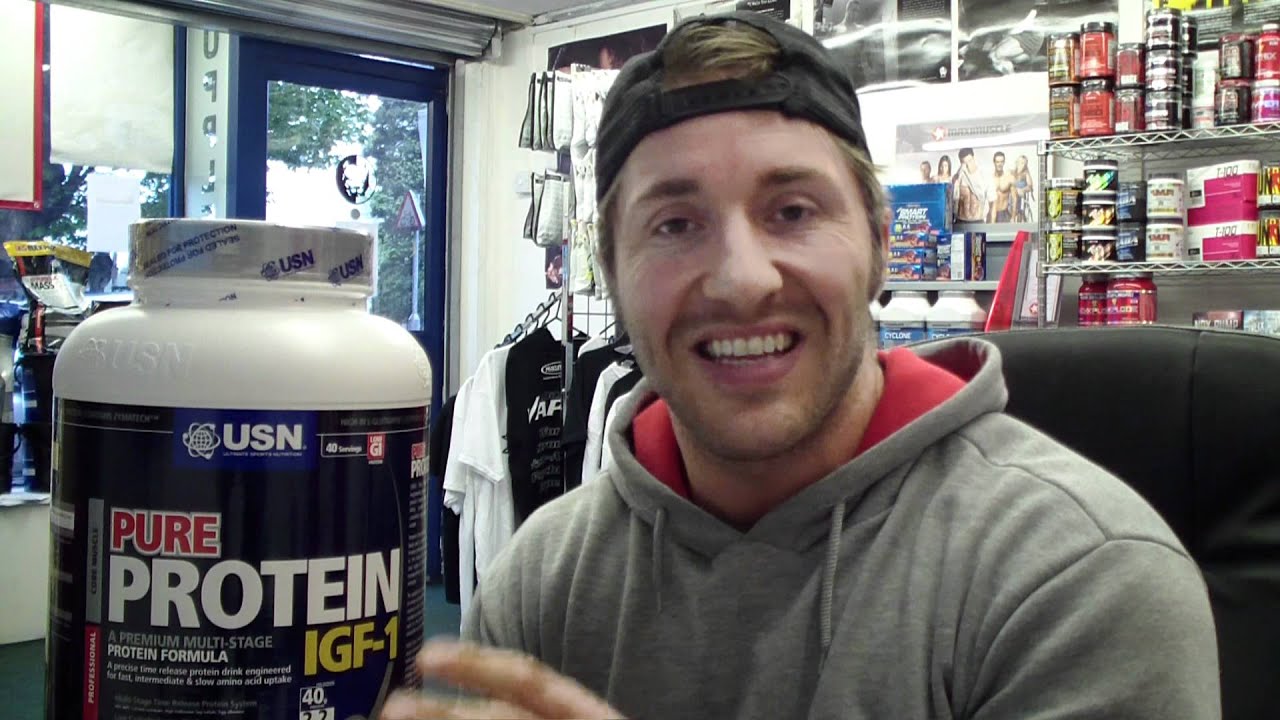 USN Pure Protein IGF-1 - Product Review - Bodybuilding4you.co.uk - YouTube