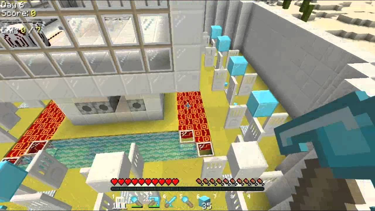 Minecraft - Invasion Mod - Building a Fort & Tower + wireless redstone ...