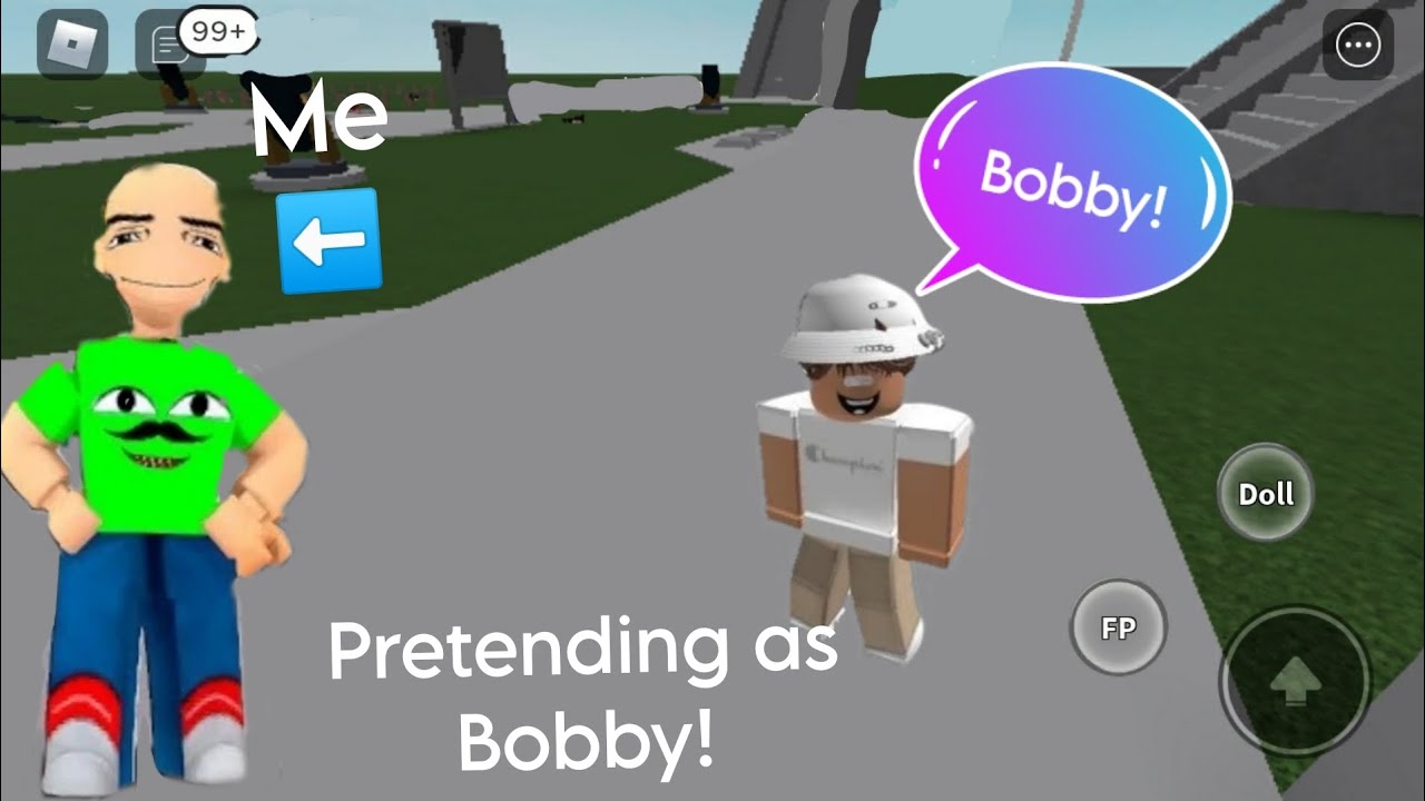 Pretending as Bobby! | Roblox - YouTube