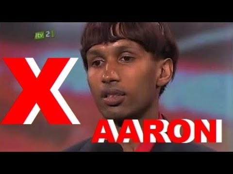 X FACTOR Backpack Kid from U.K Aaron sings a Michael Jackson song (Very ...