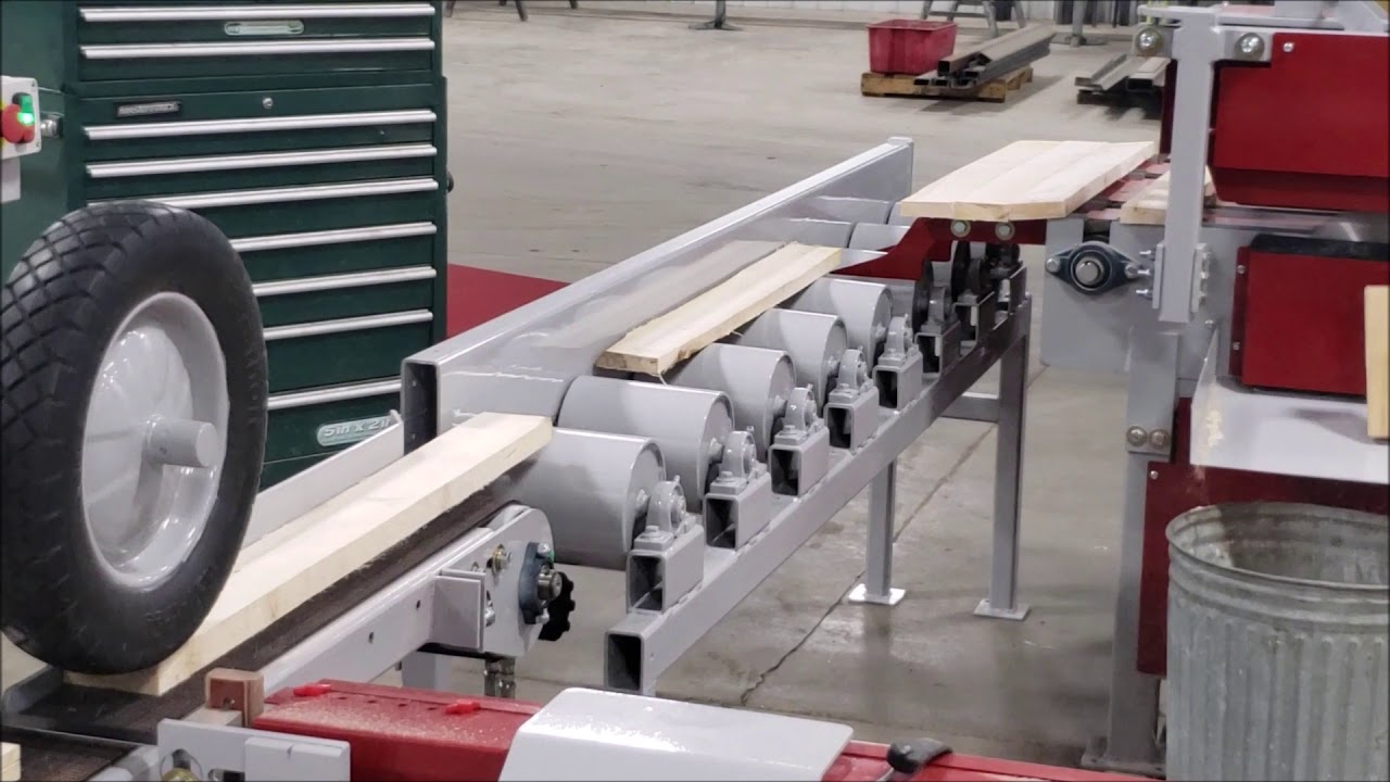 Go Fast Manufacturing Resaw and Trimsaw Line - YouTube