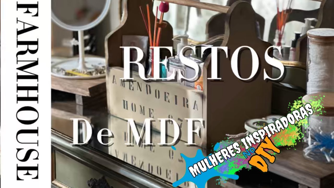 DIY COM SOBRAS DE MDF!!! - YouTube