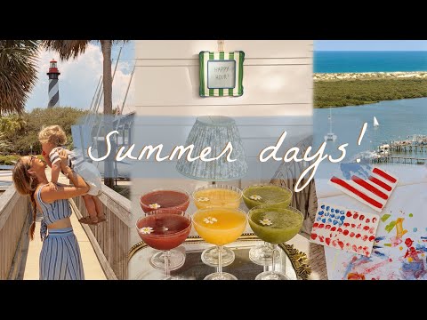 Summer days... 🌊  seaside adventures, baking & trip prep!