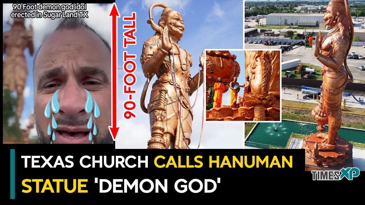 Texas Church group protests against 90-foot Lord Hanuman statue in US ...