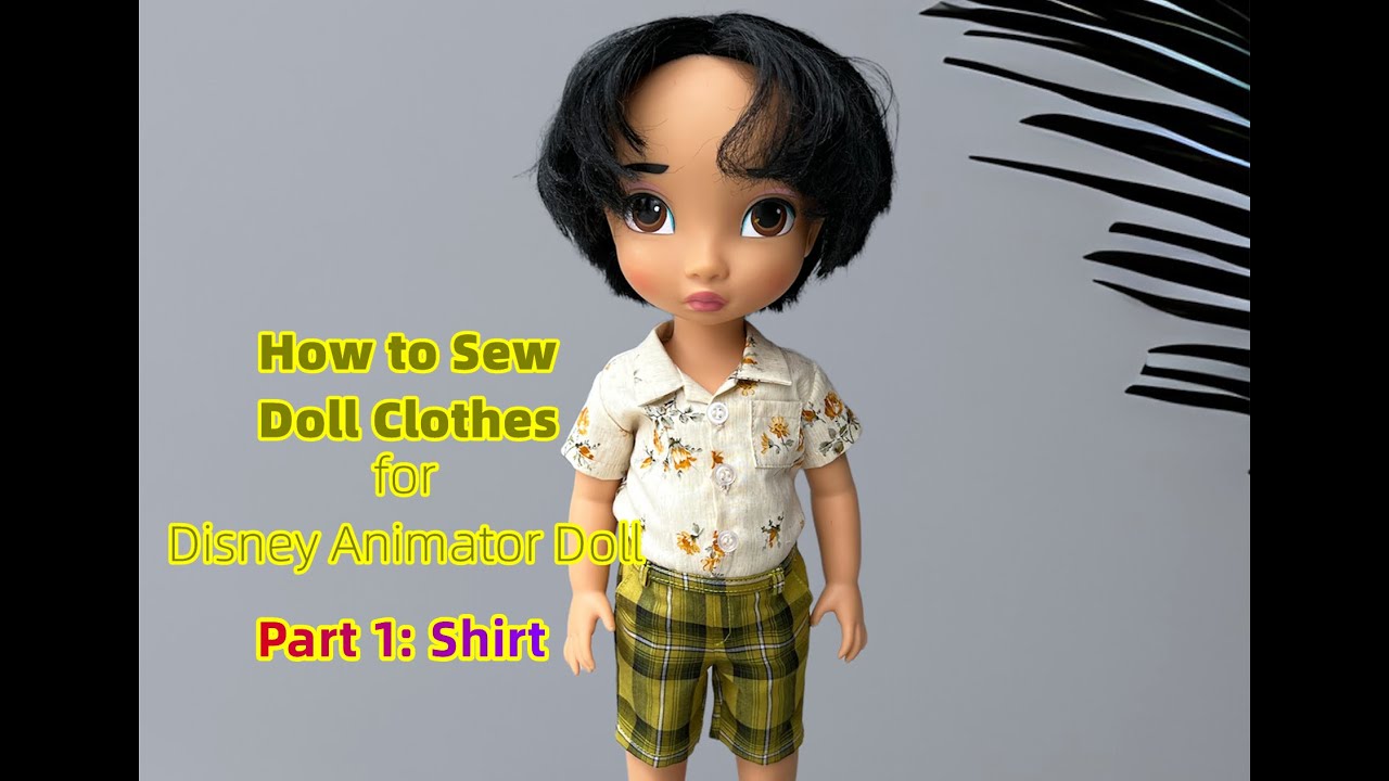 How to make Disney Animator doll clothes I Part 1~ Shirt - YouTube