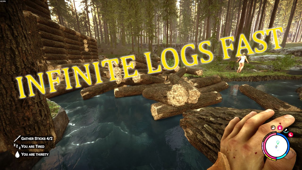 *NEW* INFINITE LOG GLITCH (Fastest) ||| Sons of the forest - YouTube