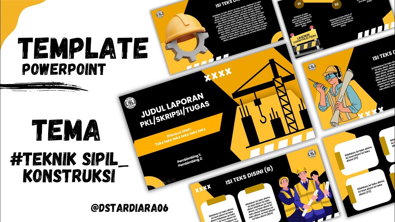 TEMA TEKNIK SIPIL-KONSTRUKSI || TEMPLATE PPT - YouTube