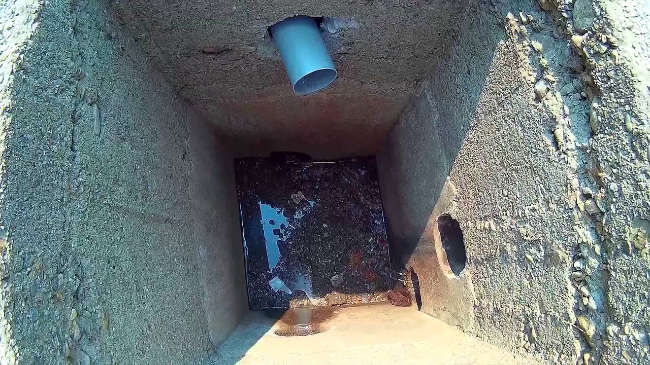 Inside a Sewer Manhole (Inlet, Outlet) - YouTube
