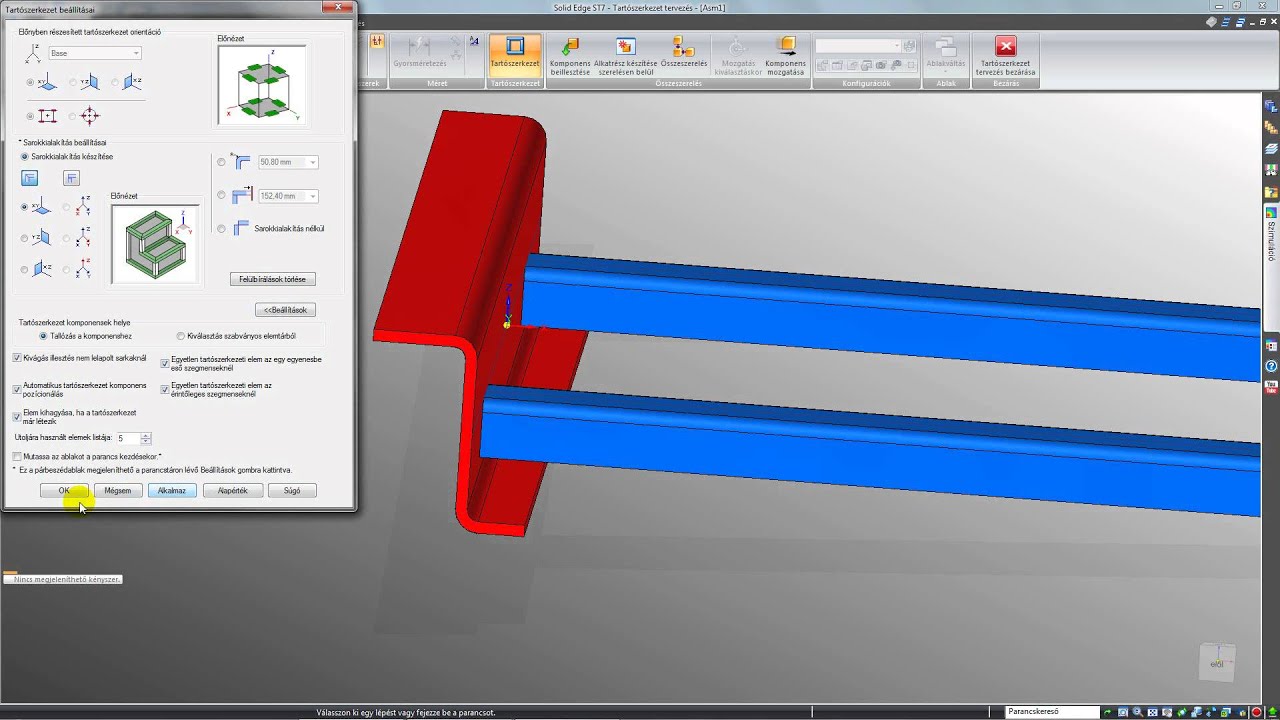 Solid Edge - Sheet metal frame - YouTube