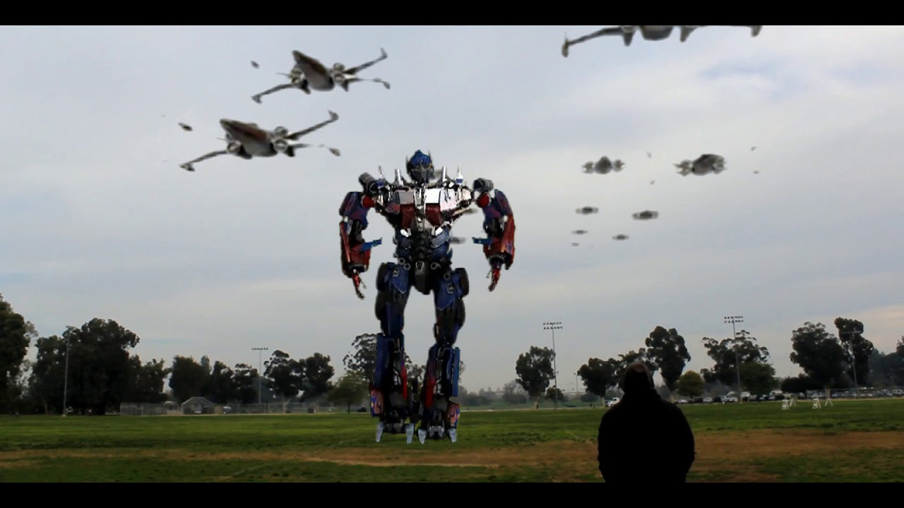 Transformers/Star Wars Green Screen test - YouTube