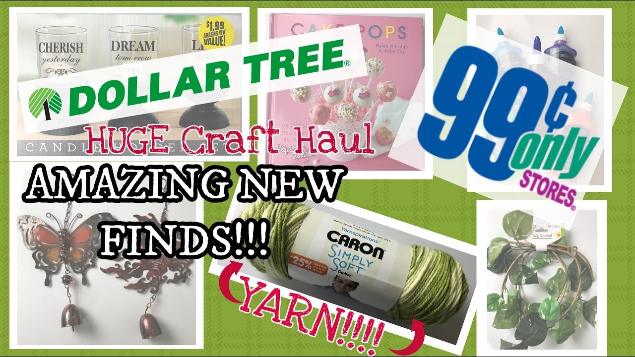 Dollar Tree/99 cent Store HUGE HAUL | AMAZING NEW FINDS | CRAFTING HAUL ...