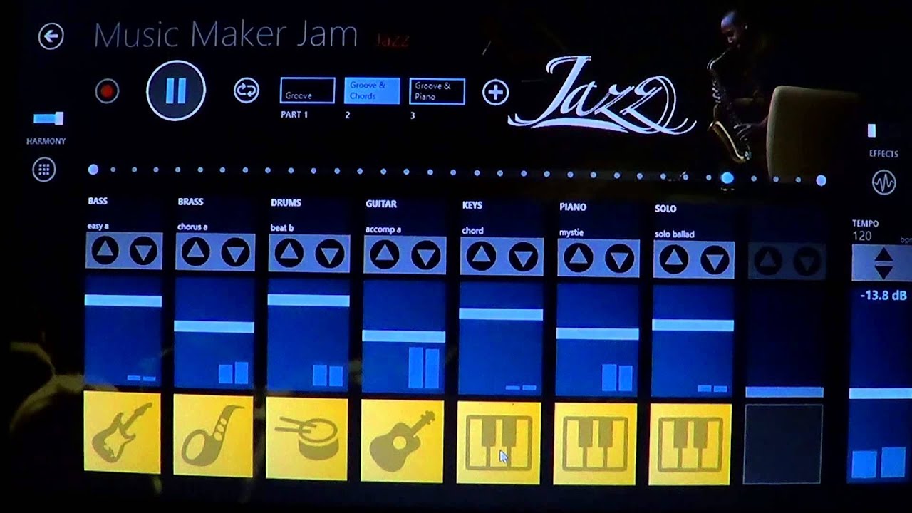 Windows 8 Music maker jam app review - YouTube