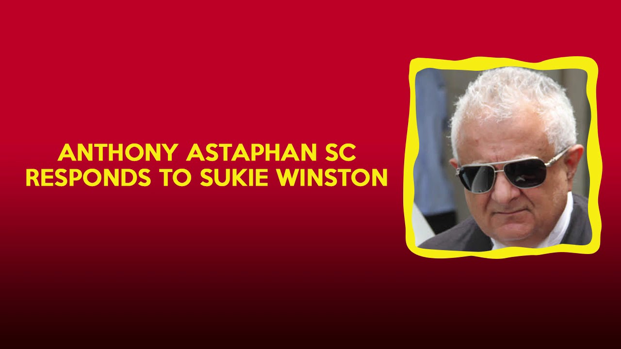 Anthony Astaphan SC responds to Sukie Winston - YouTube