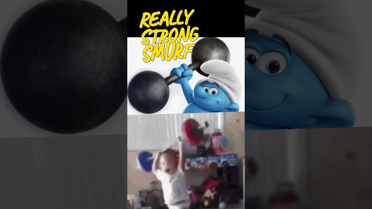 REALLY STRONG SMURF 🩵 #shortsfeed #smurf #viral #trending - YouTube