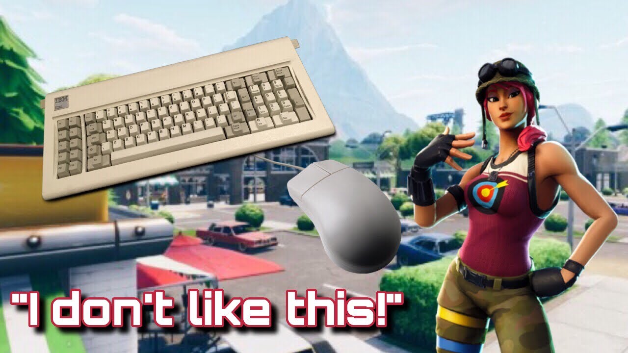 trying to use mouse and keyboard on fortnite for the first time - YouTube