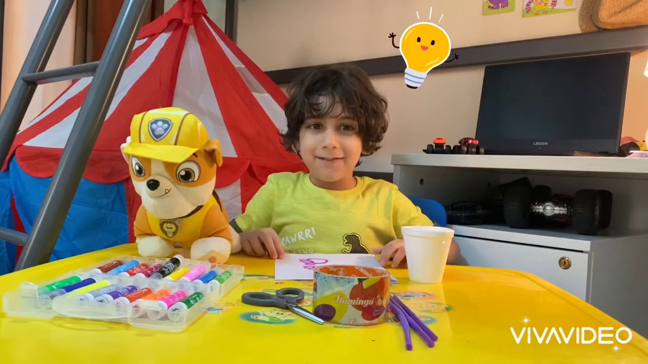 How to make straw puppet - YouTube