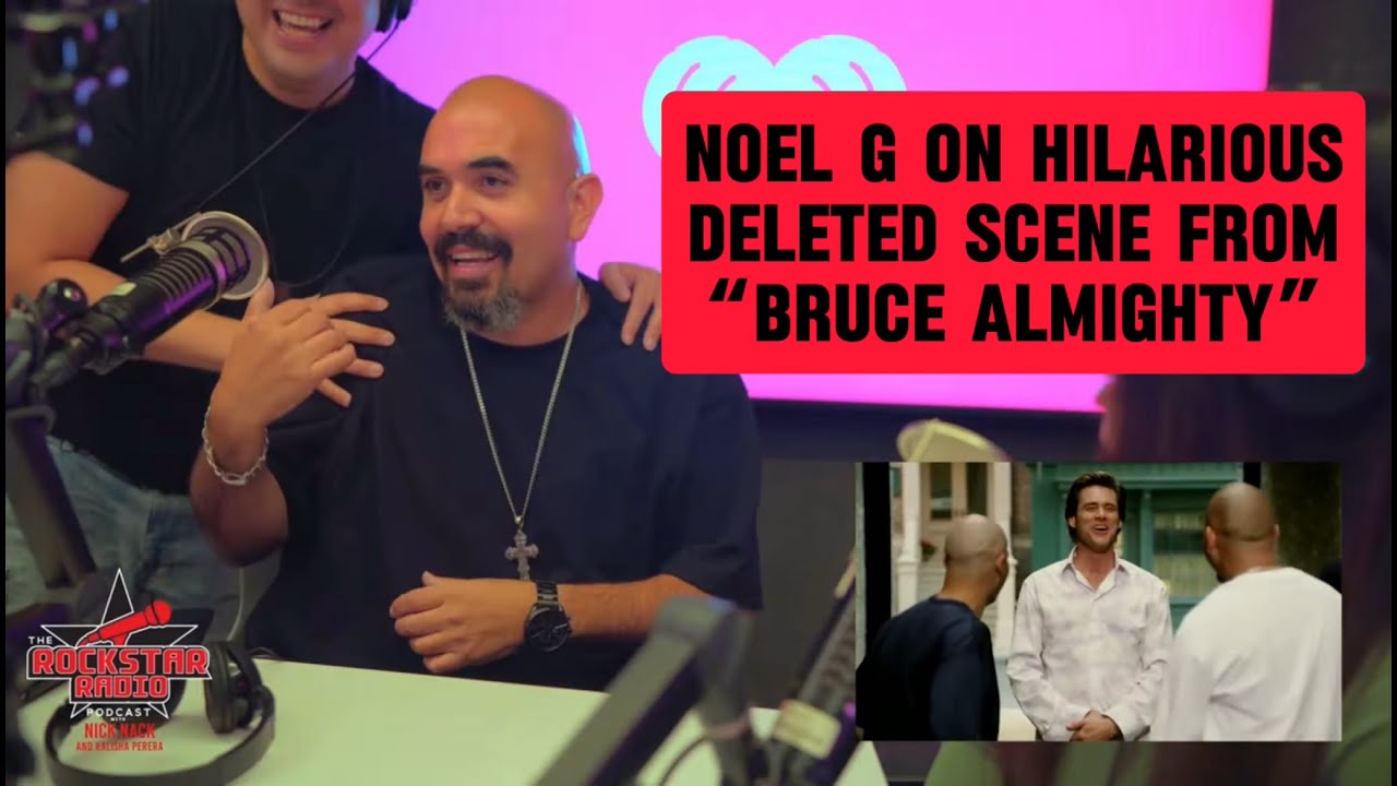 Noel G on HILARIOUS deleted version of famous "monkey in butt" scene from Bruce Almighty movie ...