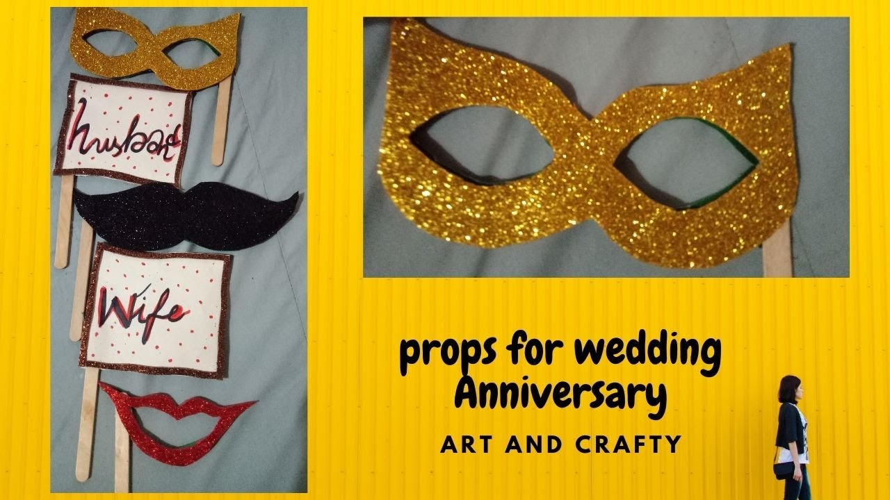 Wedding photo props || props for bride & groom || Unique wedding ...