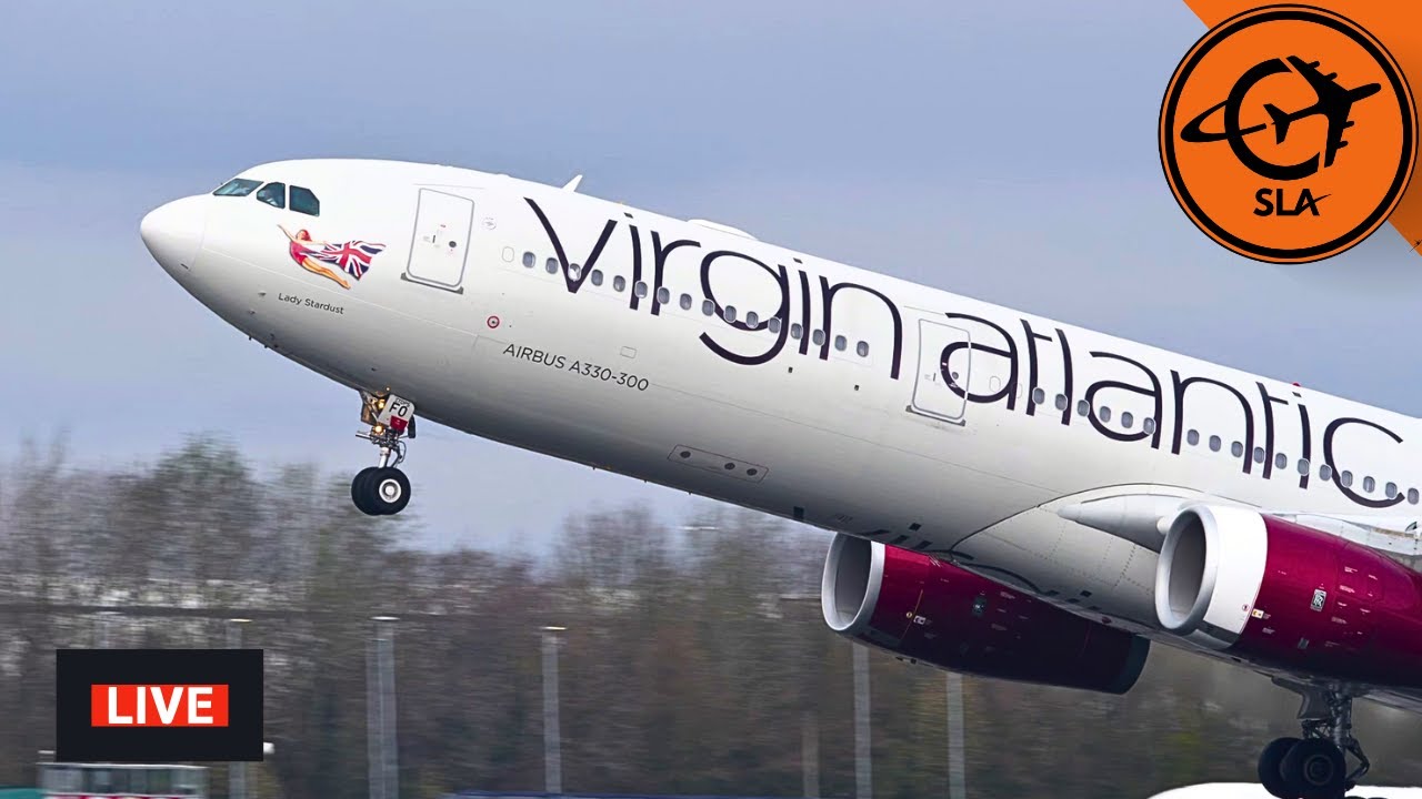 Airport Watch - LIVE - Manchester - Thur 27th Mar 2025 - YouTube