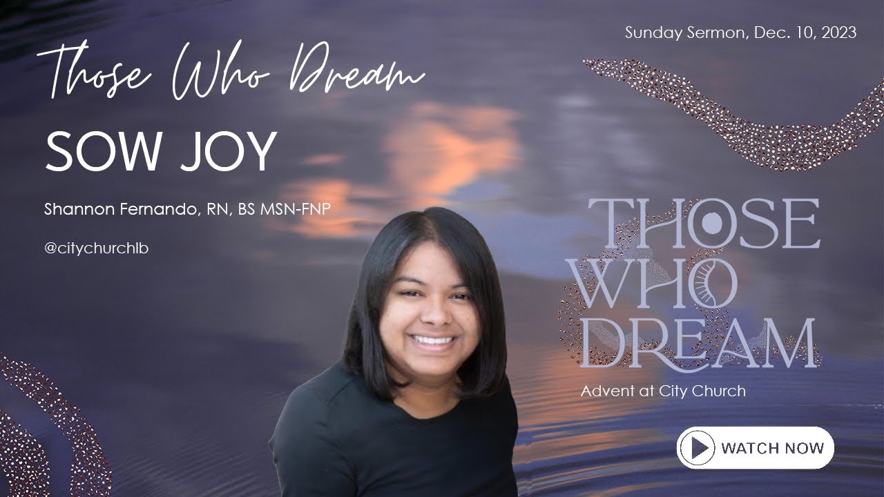 Those Who Dream Sow Joy: Working While Weeping [Those Who Dream, Sunday ...