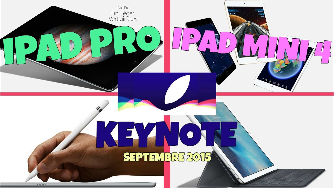 KEYNOTE | IPad Pro, Ipad Mini 4 & Apple Pencil - YouTube