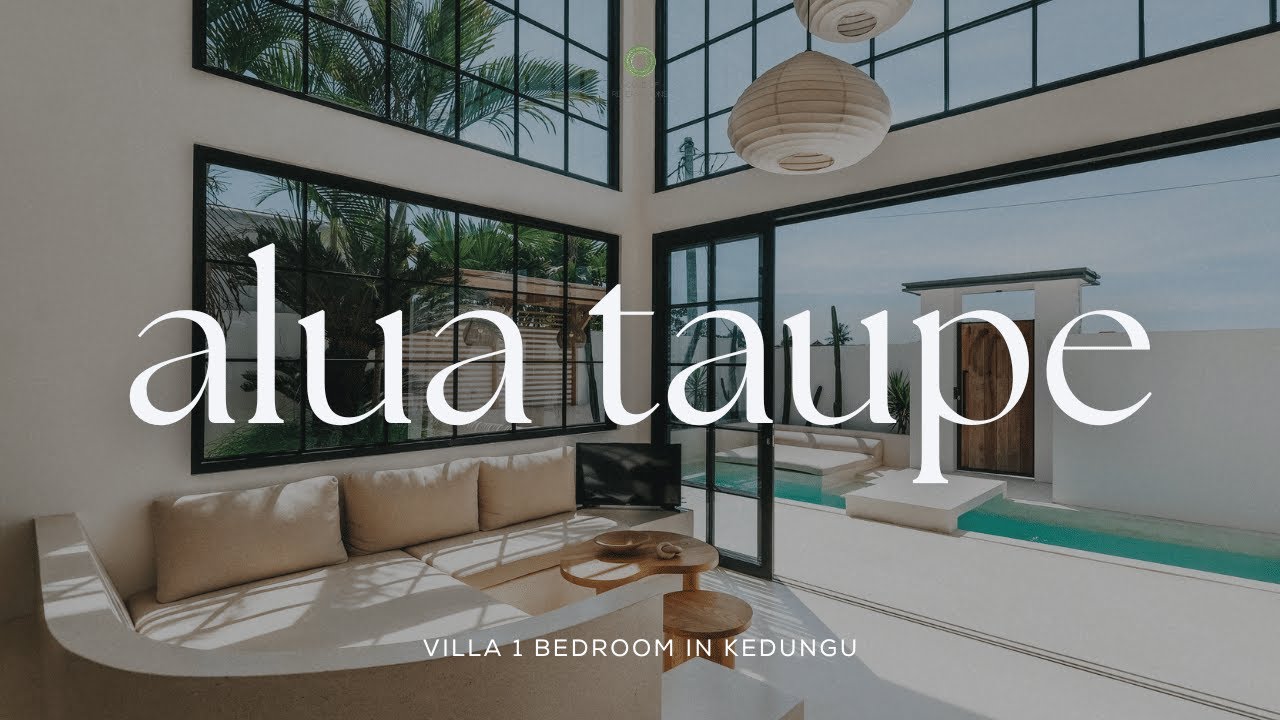 Alua Taupe: Designer Loft in the heart of Umalas, Bali - YouTube