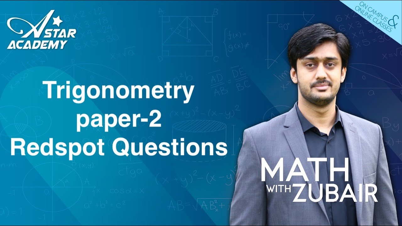 Trigonometry paper 2 | Red-spot | O level Math Past-paper 4024 - YouTube