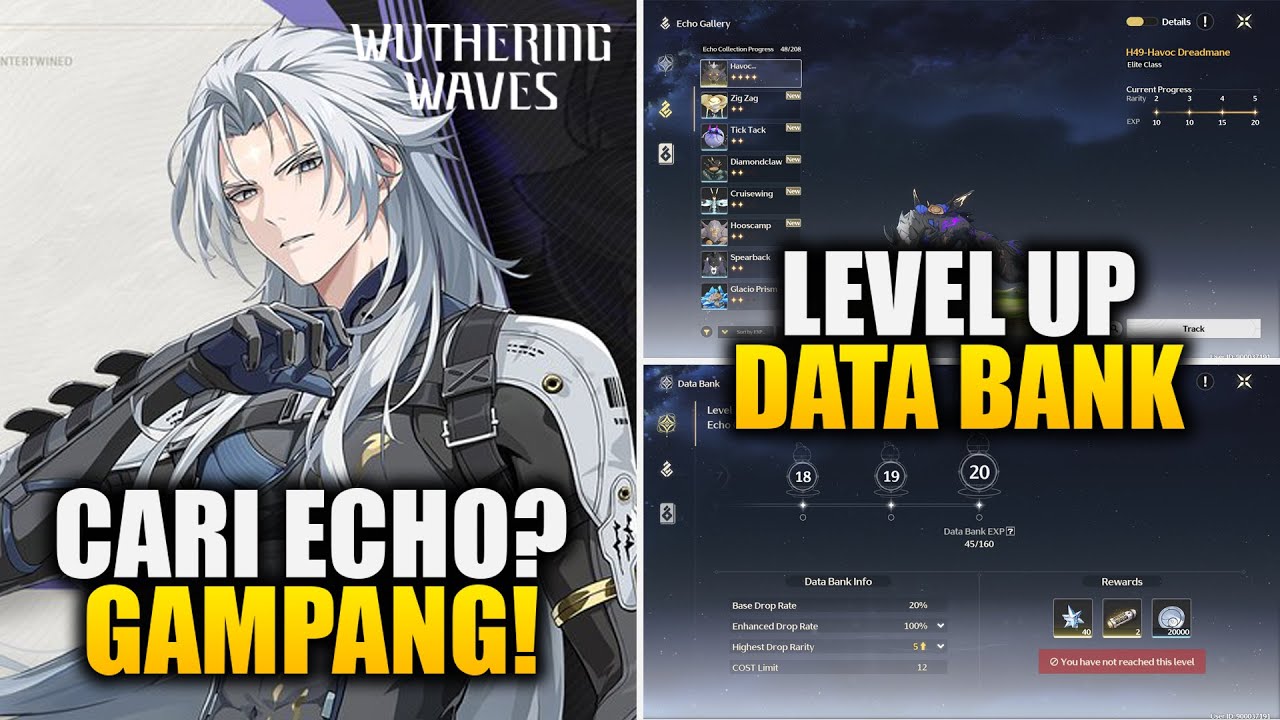 TIPS Meningkatkan Level DATA BANK Dengan Cepat! | Wuthering Waves - YouTube