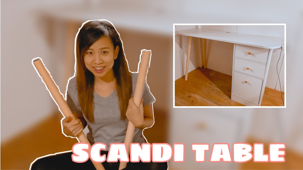 HOW TO ASSEMBLE SCANDINAVIAN TABLE WITH DRAWERS | SHOPEE ITEM | PLEASE ...
