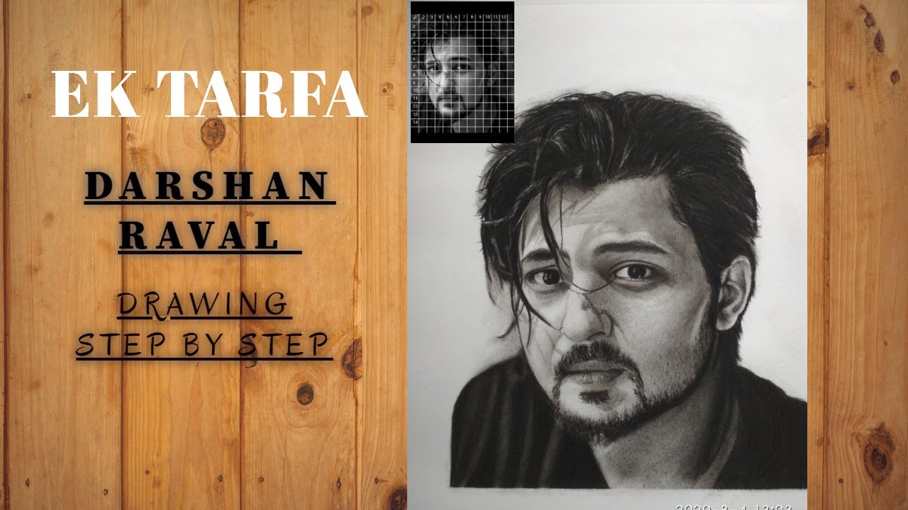 DARSHAN RAVAL Drawing Step By Step || EK TARFA || Sketch Of DARSHAN ...