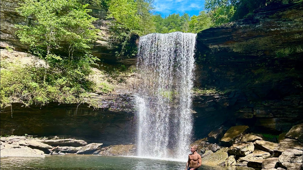 Best waterfall in Tennessee (greeter falls) - YouTube