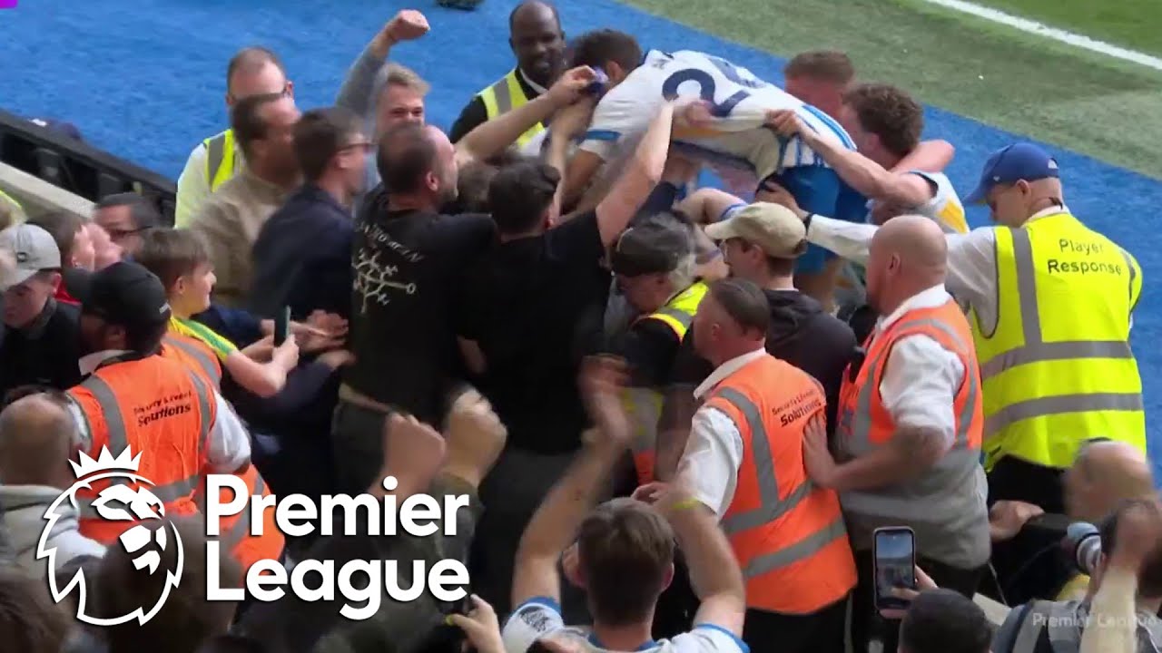 Carlos Baleba's 93RD-MINUTE BELTER gives Brighton 3-2 lead v. West Ham ...