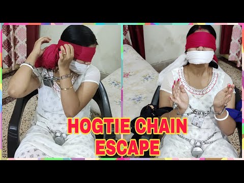 Hogtie Escape The Chain# Hogtie Challange With Dupatta# Hostage# Funny Video# Vlogs With MOUSUMI
