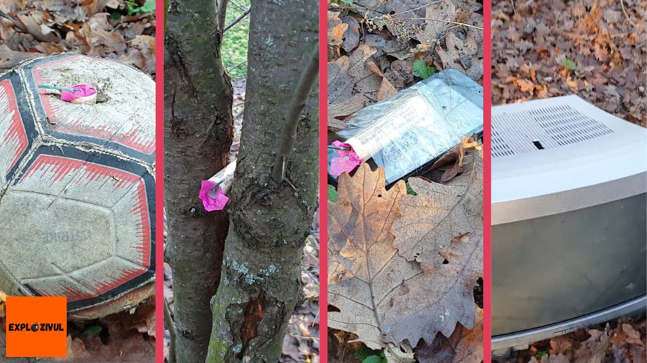 PETARDE VS TELEFON, TELEVIZOR SI ALTE OBIECTE | A RUPT COPACII?! - YouTube