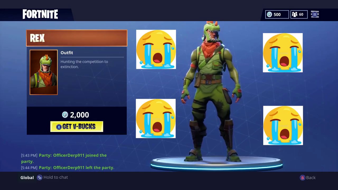 FORTNITE SHOP ITEMS 3-27-18 T-REX IS BACK!!! - YouTube