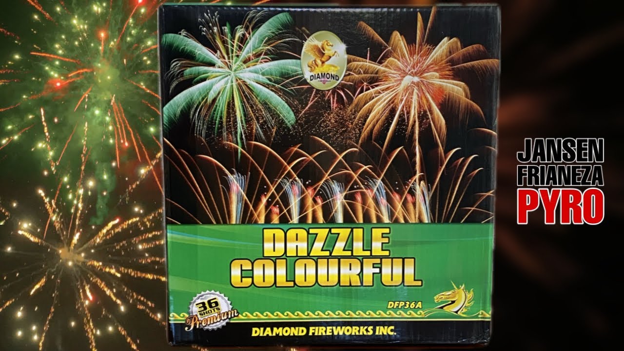 Dazzle Colourful Premium 36 shots by Diamond Fireworks | New Year 2024 ...