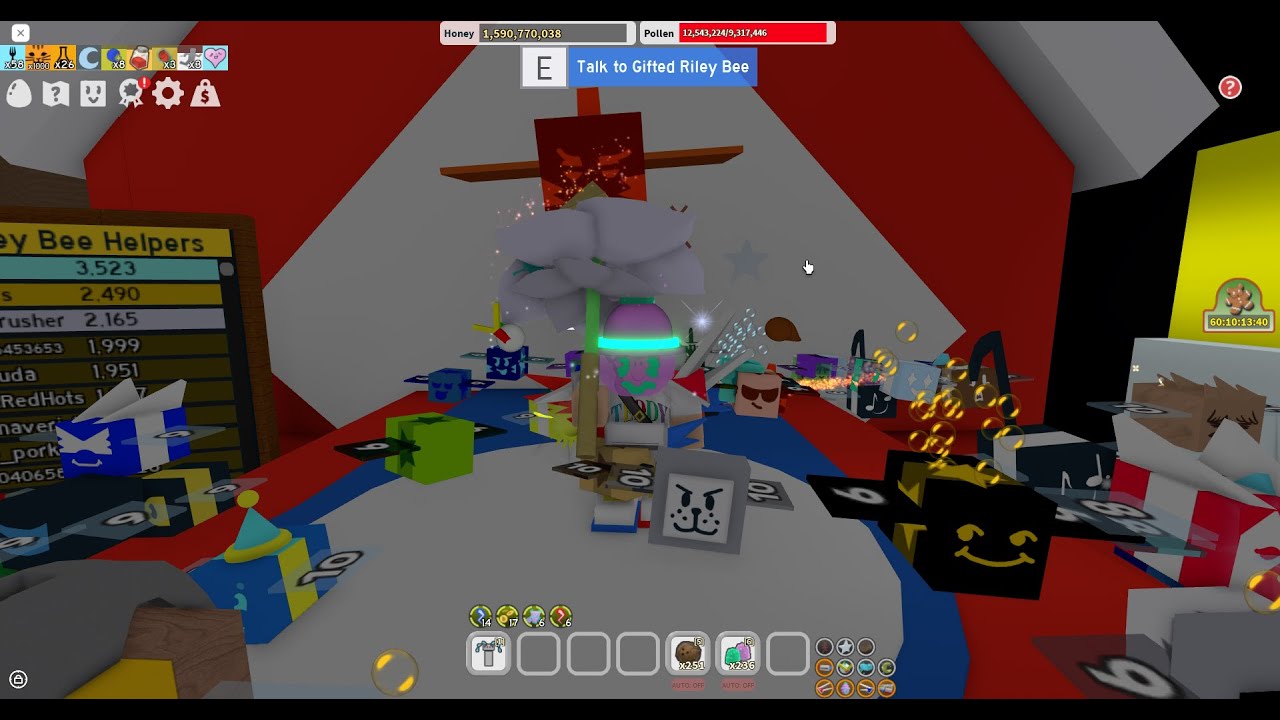 beesmas I bee swarm simulator what happens if you give riley bee a gift ...