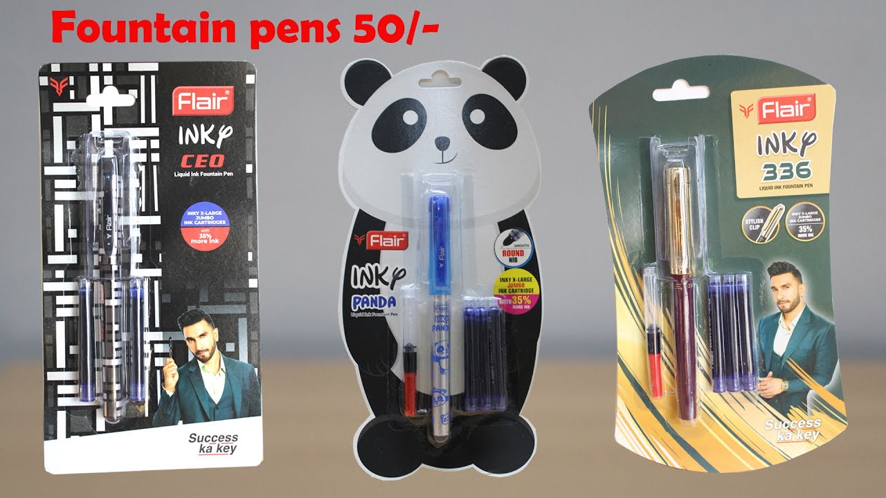 Top 3 Flair new fauntain pens 50/- to 70 rupees flair inky ceo flair ...