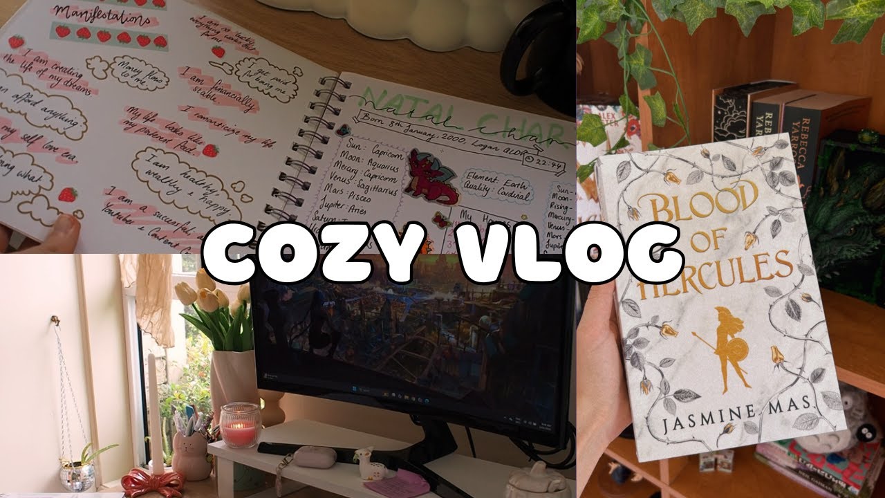 cozy vlog - cyclone alfred | recent books | scrapbook journal - YouTube