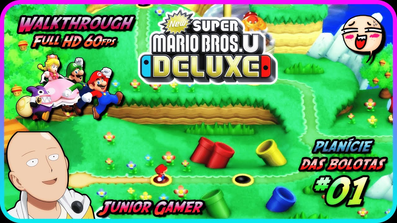 NEW SUPER MARIO BROS.U DELUXE #01 - PLANÍCIE DAS BOLOTAS - PT-BR ...