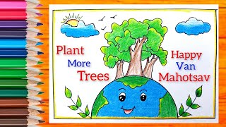 Van Mahotsav drawing easy | Van MahotsavPoster drawing|... | Doovi