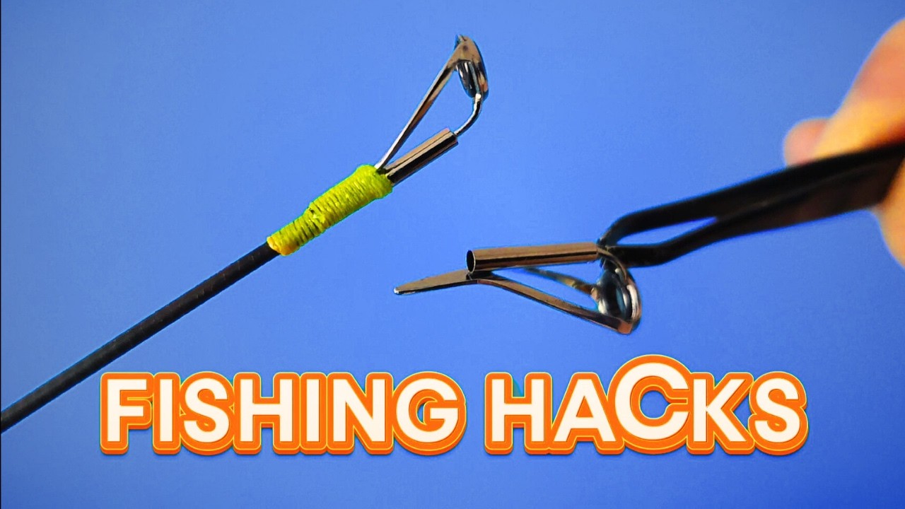 Fishing Hacks | How To Repair Broken Fishing Rod Tip | DIY - Fishing