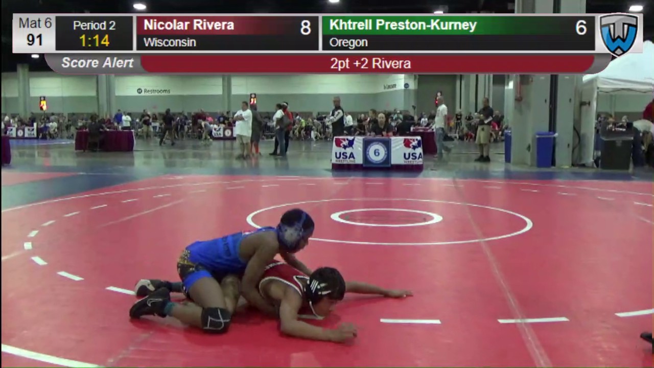 1013 Schoolboy 91 Nicolar Rivera Wisconsin vs Khtrell Preston Kurney ...