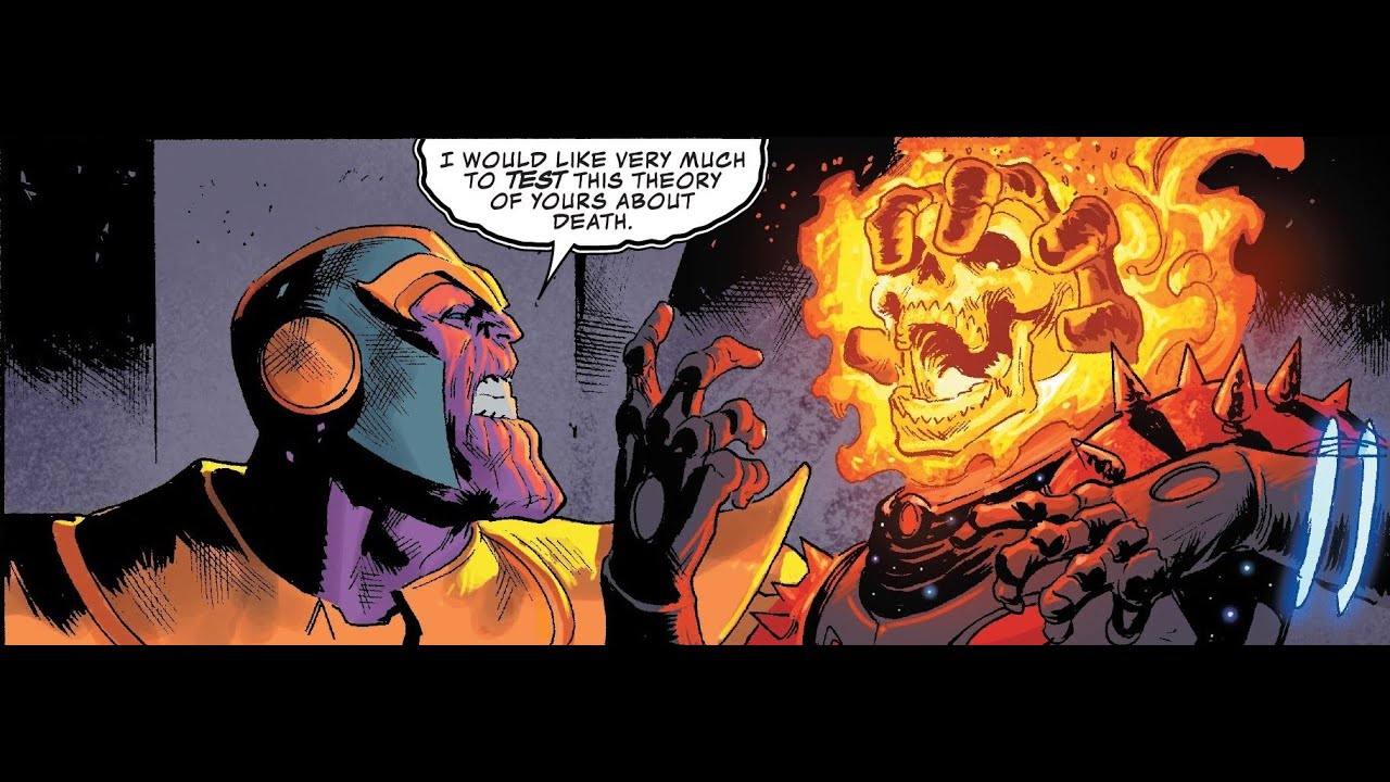 Ghost Rider vs Thanos - YouTube