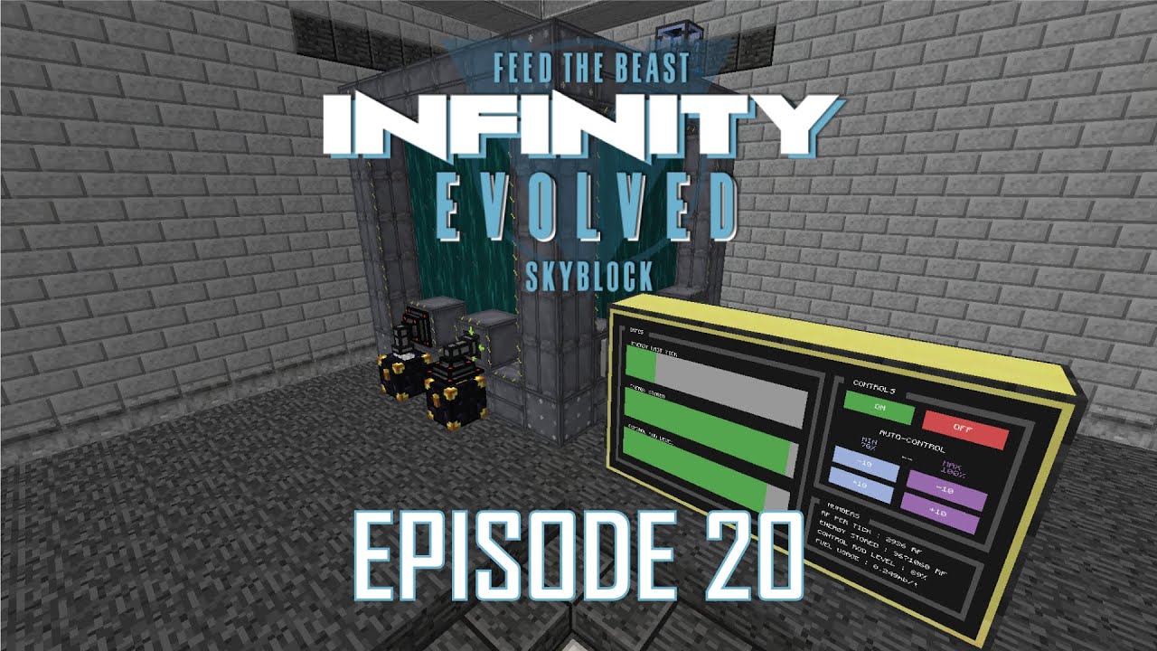 FTB Infinity Evolved Skyblock - 20 - BIG BIG REACTOR [EXPERT MODE ...